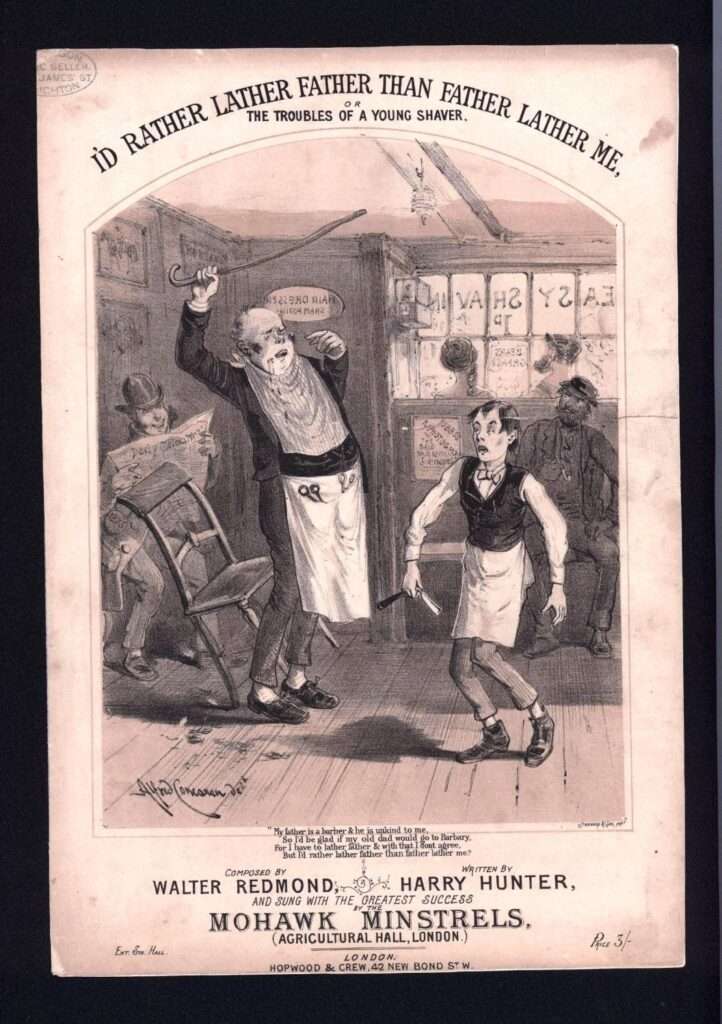 I'd rather lather father than father lather me - FOLK SONG AND MUSIC HALL
